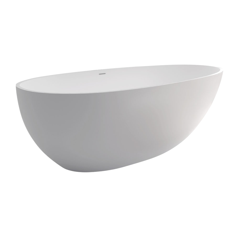 Fienza Bahama Solid Surface Bath 1500mm Matte White – Buildmat