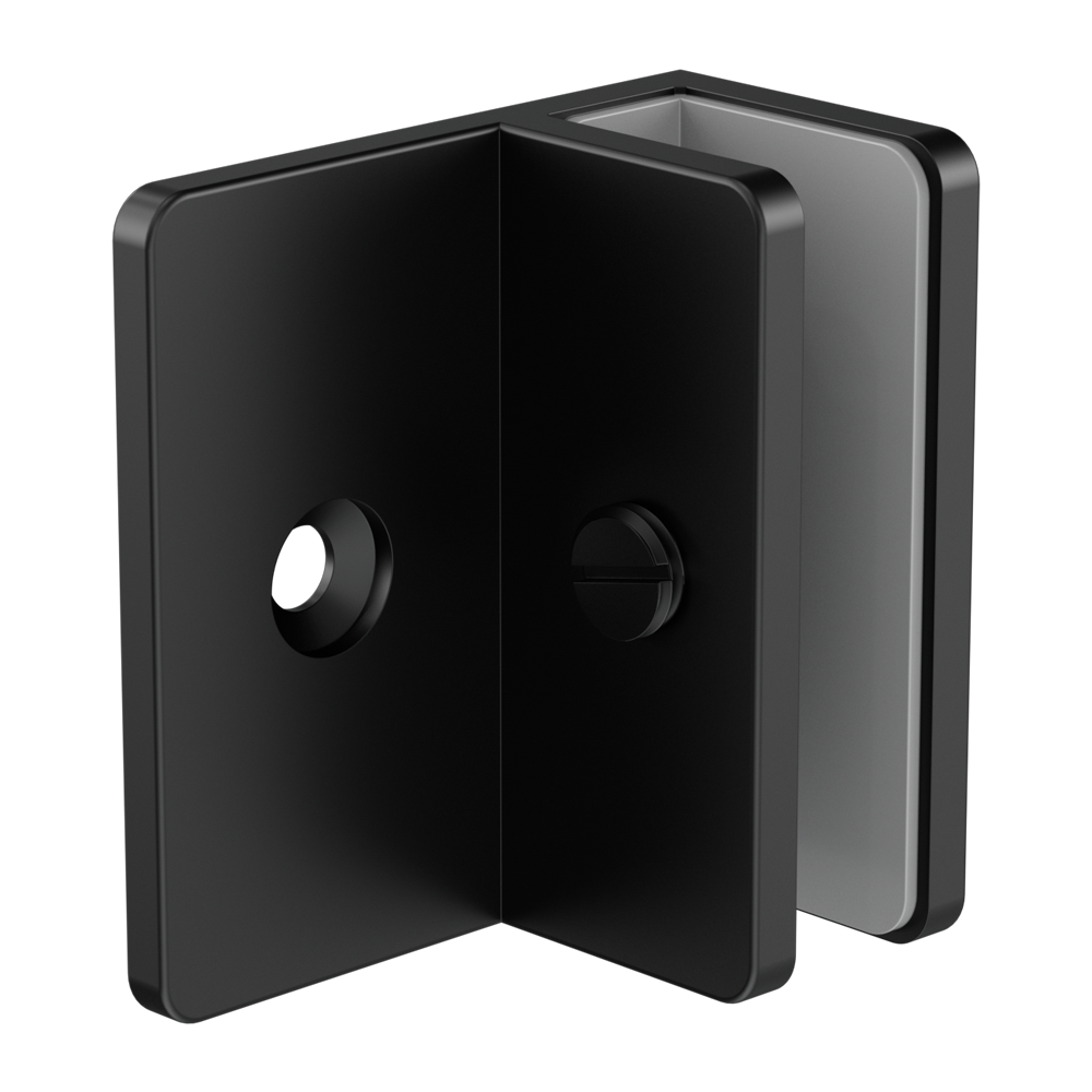 Nero Shower F Bracket 10mm Glass Matte Black – Buildmat