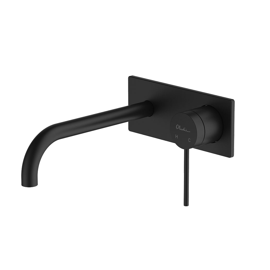 Oliveri Venice Curved Wall Mixer Set Matte Black – Buildmat Oliveri Venice Curved Wall Mixer Set Matte Black – Buildmat