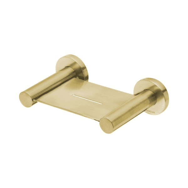 Phoenix Radii Soap Dish Round Plate Brushed Gold – Buildmat
