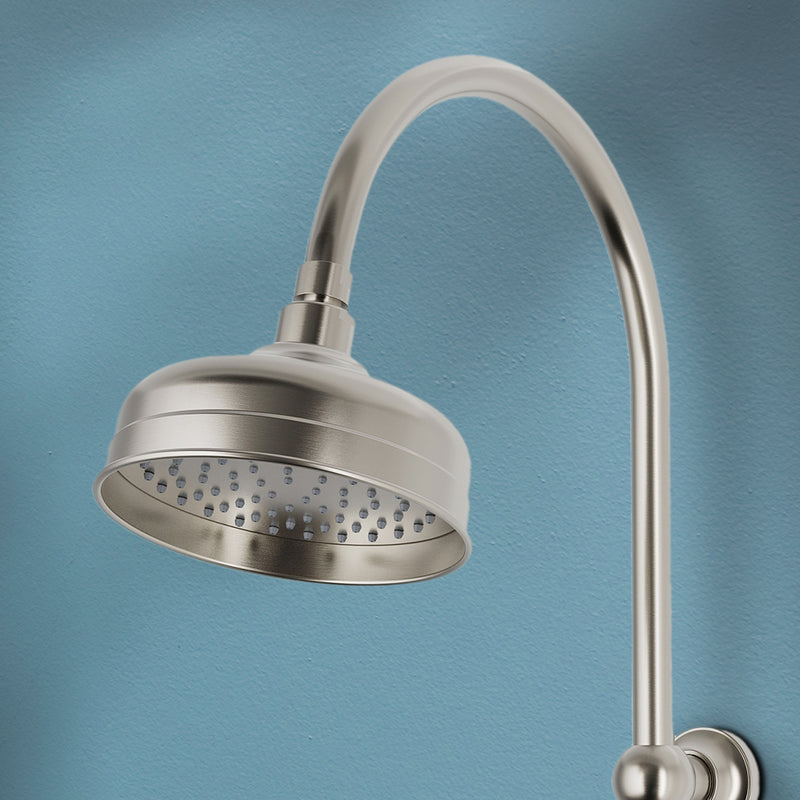 Phoenix Cromford High-Rise Shower Arm and Rose Brushed Nickel – Buildmat