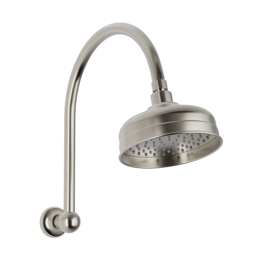 Phoenix Cromford High-Rise Shower Arm and Rose Brushed Nickel – Buildmat