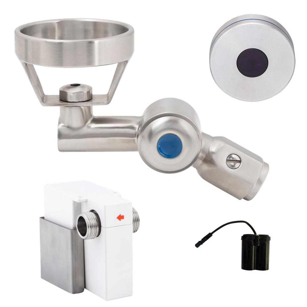 3monkeez 45 Degree Hob-Mount Sensor Bubbler with Metal Mouthguard Batt ...