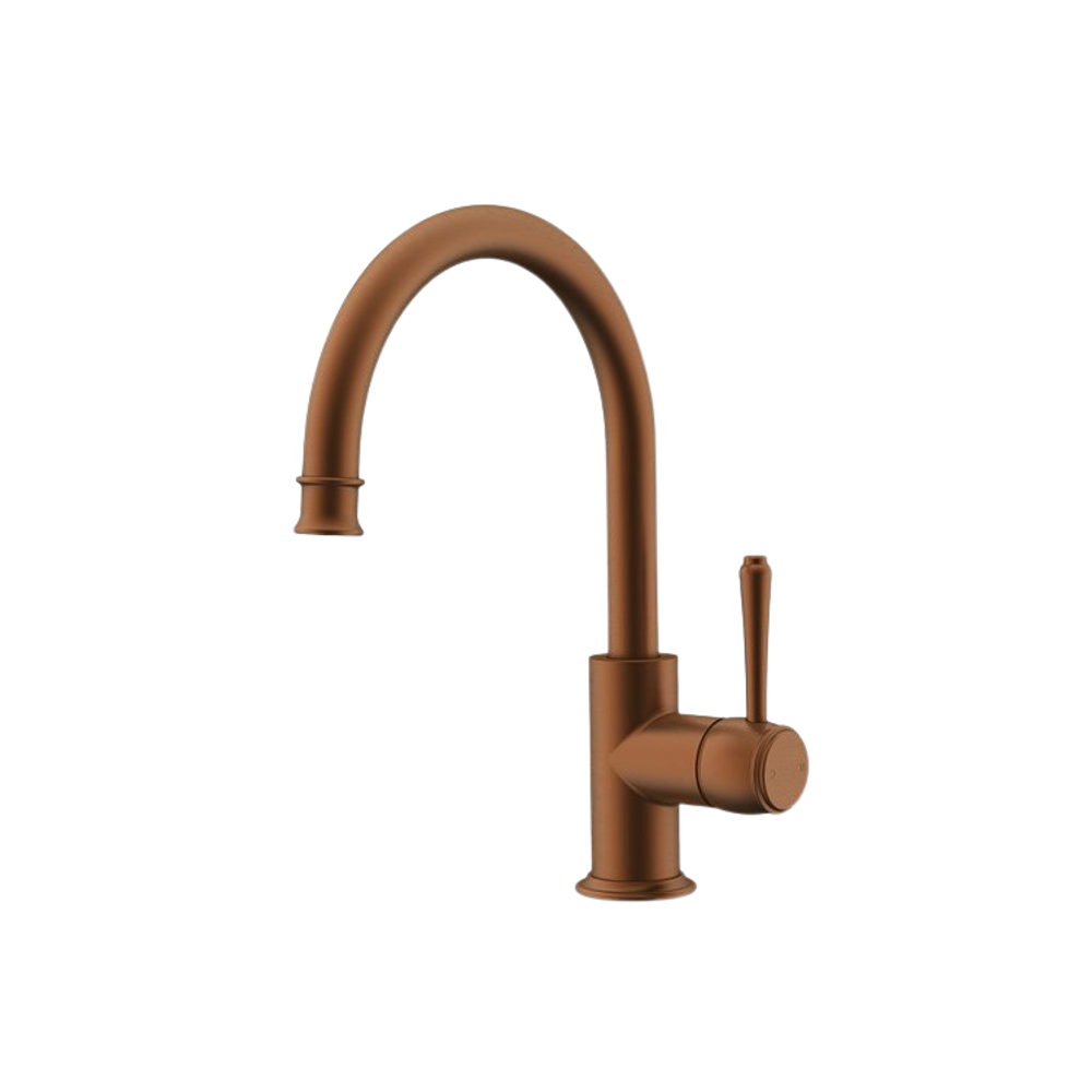 ADP Eternal Gooseneck Basin Mixer Brushed Copper – Buildmat
