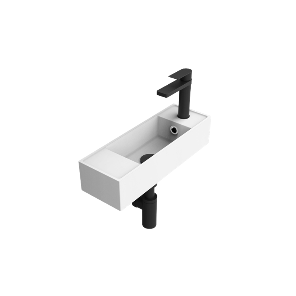 ADP Eon Wall Basin Gloss White with 1 Tap Hole – Buildmat