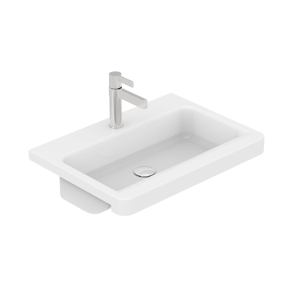 ADP Integrity Semi Recessed Basin Matte White – Buildmat