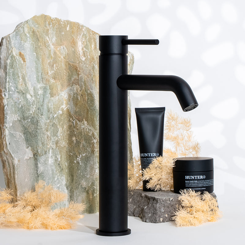 Mira Matte Black Tall Basin Mixer – Buildmat