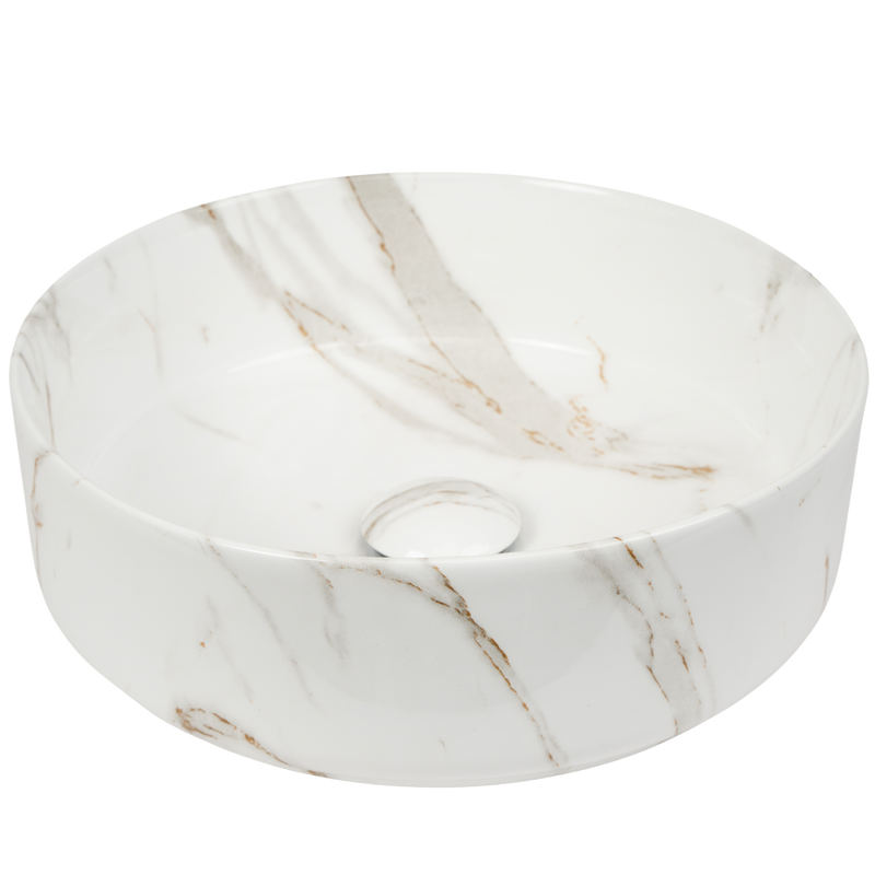 Alma Aster Calacatta Circle Basin – Buildmat