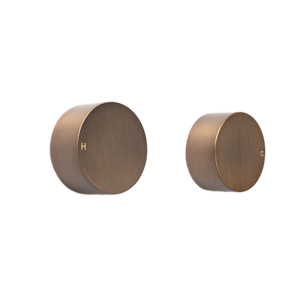 Alma Simon Brushed Vintage Antique Brass Simple Circle Handles – Buildmat