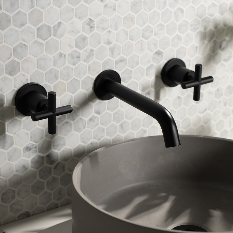 Cora Matte Black Cross Tap Handles – Buildmat