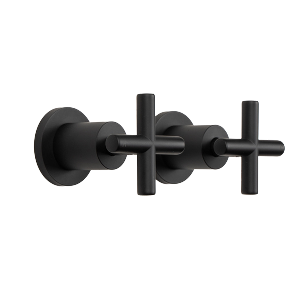 Alma Cora Matte Black Cross Tap Handles – Buildmat