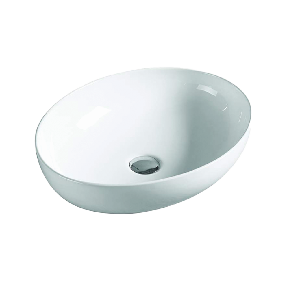 Alma Pasco Gloss White Above Counter Ceramic Basin – Buildmat