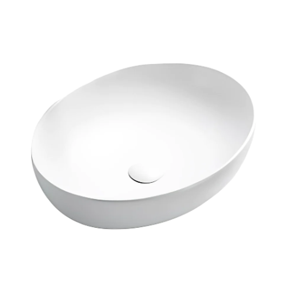 Alma Pasco Matte White Above Counter Ceramic Basin – Buildmat