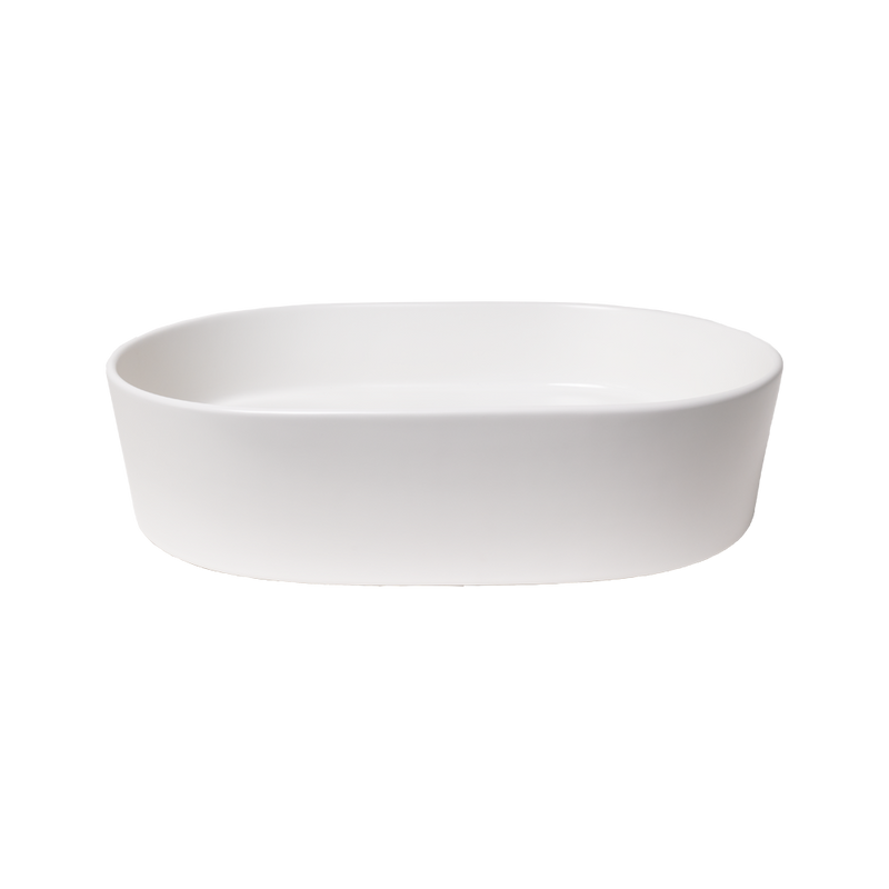 Lucian Matte White Pill Basin – Buildmat