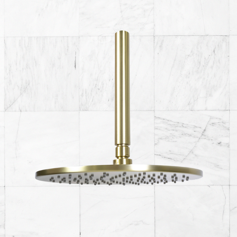 Mira Brushed Brass Gold Ceiling Shower Arm – Buildmat