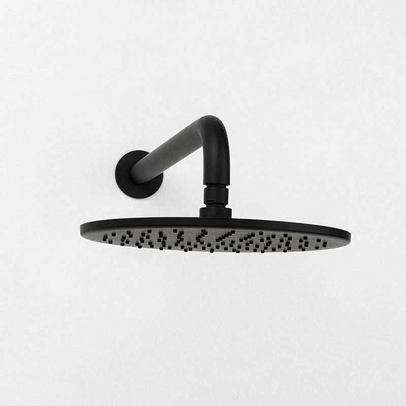 Mira Matte Black Curved Shower Arm – Buildmat
