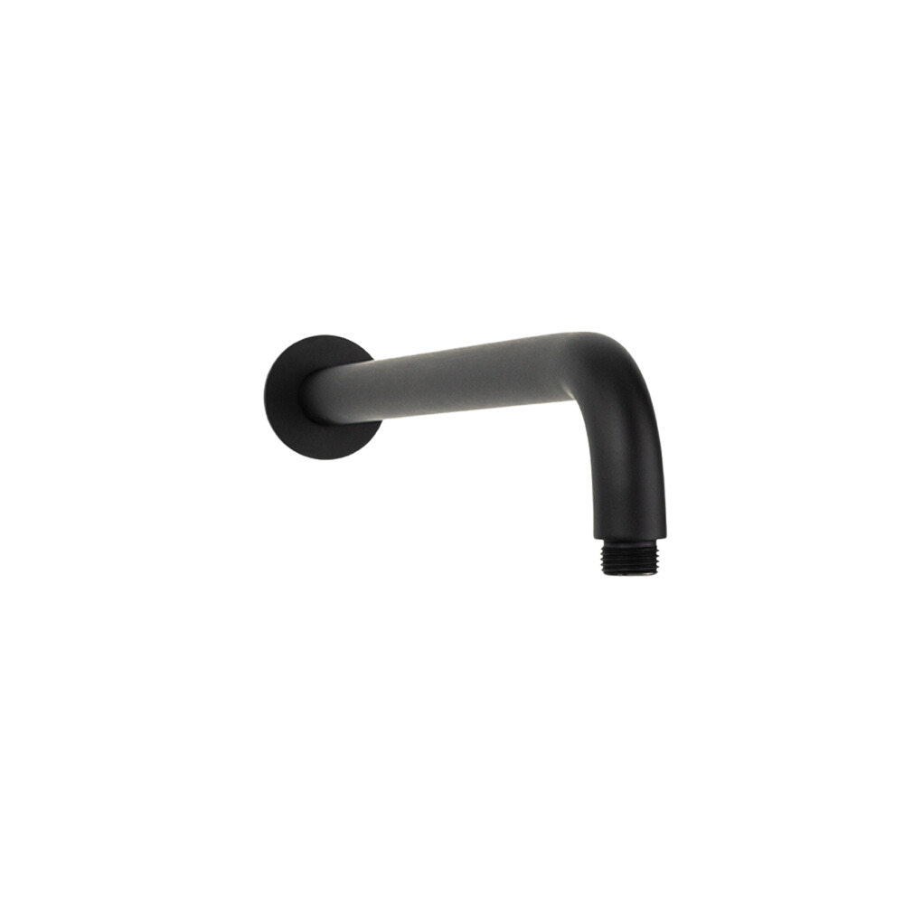 Mira Matte Black Curved Shower Arm – Buildmat