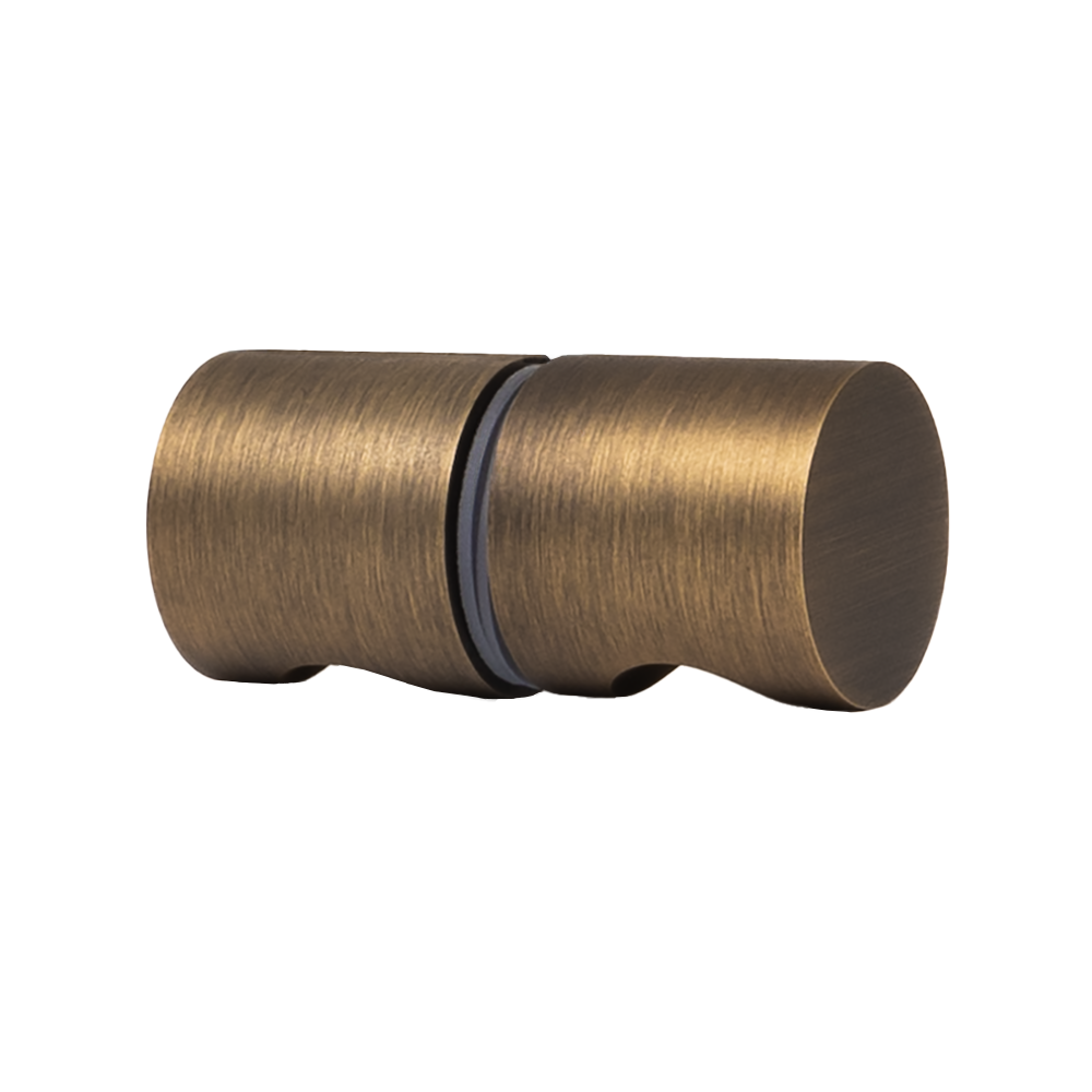 Alma Zala Shower Door Handle Brushed Vintage Antique Brass – Buildmat