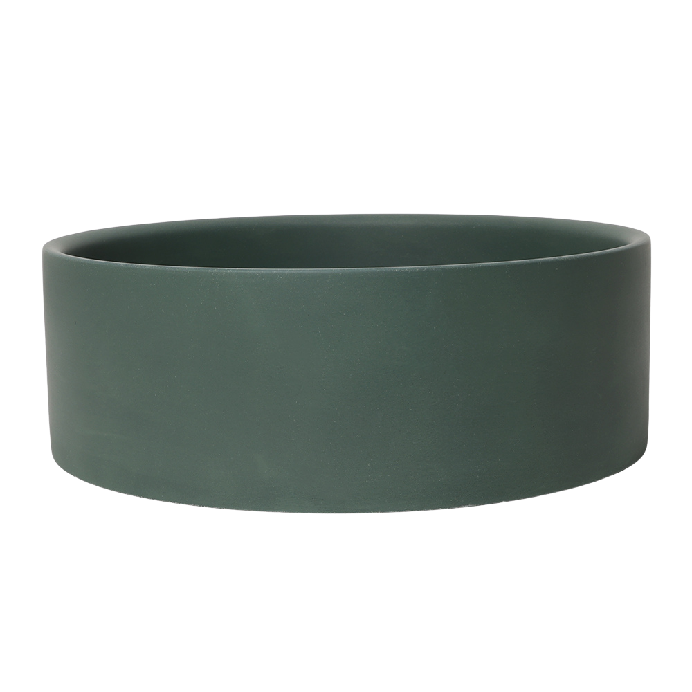 Alma Solara Circle Concrete Basin Forest Green – Buildmat