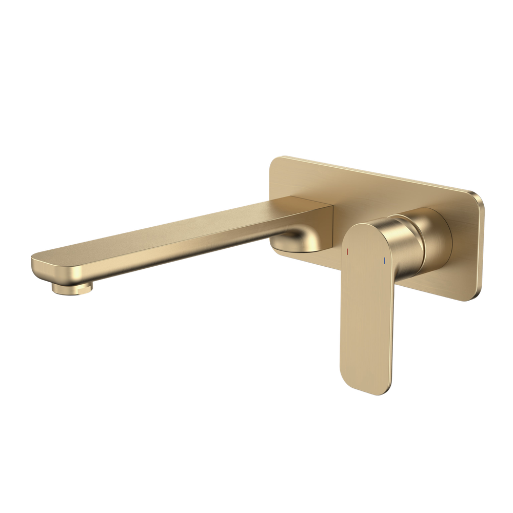 Caroma Luna Wall Basin/Bath Mixer Lead Free Brushed Brass – Buildmat