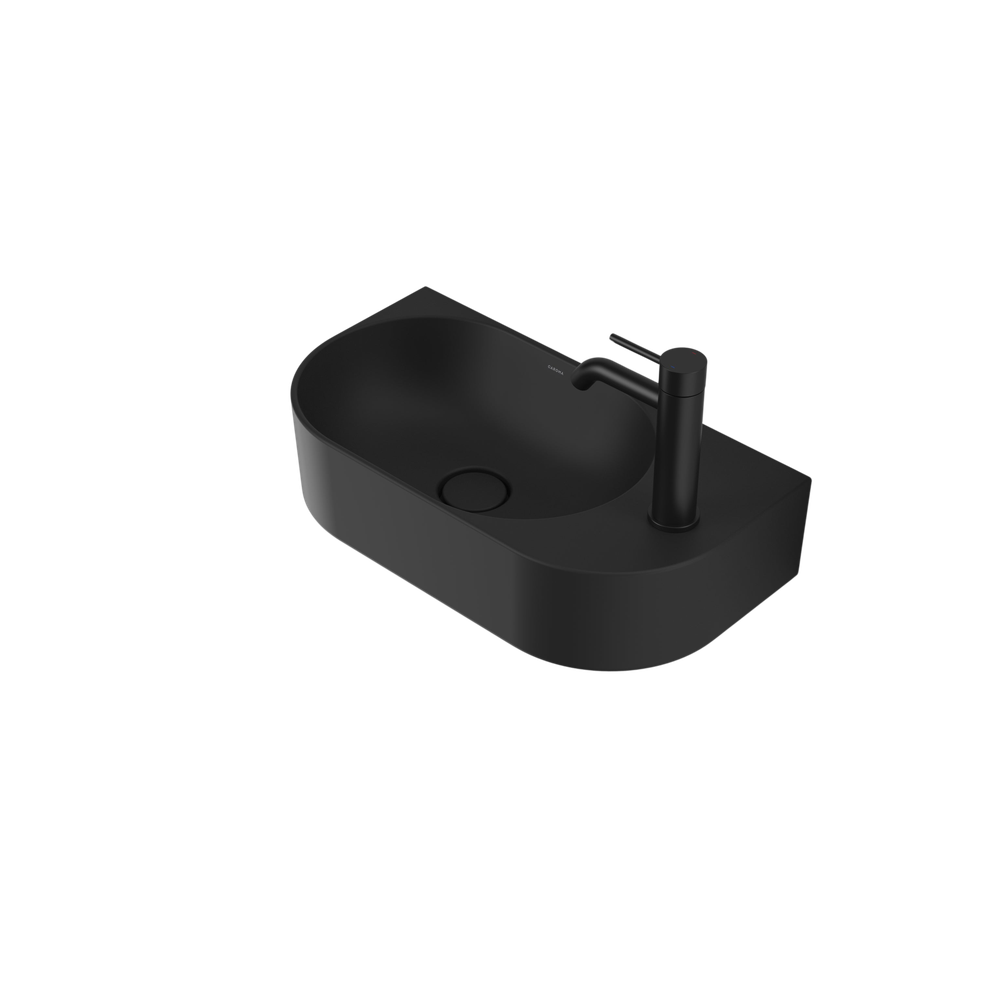 Caroma Liano II Hand Wall Basin Matte Black – Buildmat