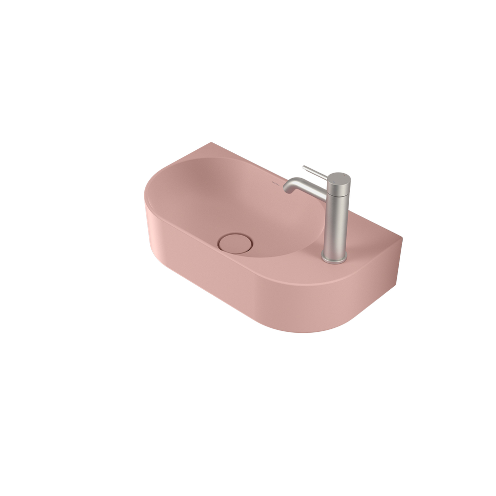 Caroma Liano II Hand Wall Basin Matte Pink – Buildmat