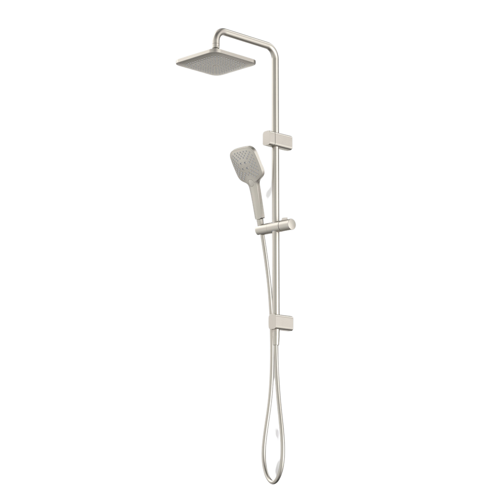 Caroma Luna System Overhead Shower On Rail Brushed Nickel – Buildmat