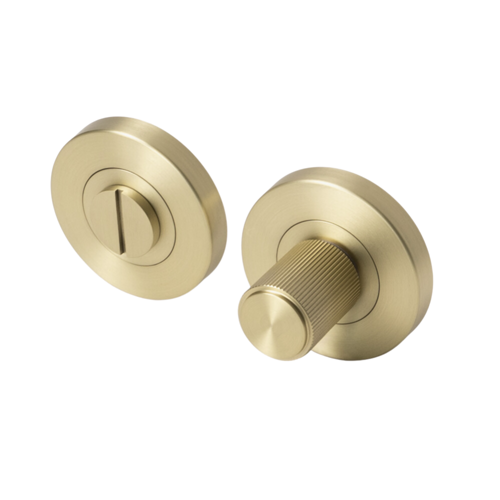 Alma Fernando Linear Lock Set Brushed Brass Gold – Buildmat
