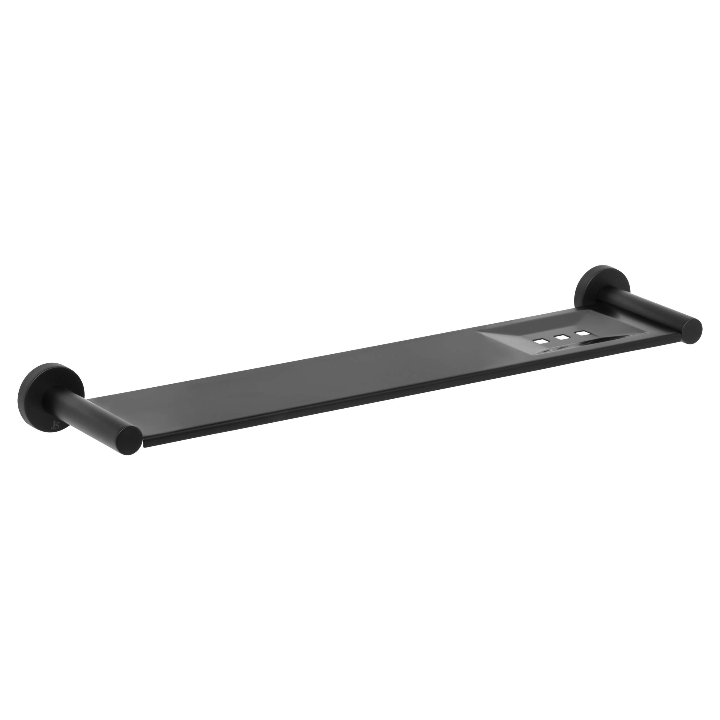 Johnson Suisse Venezia Metal Shelf 450mm Matte Black – Buildmat