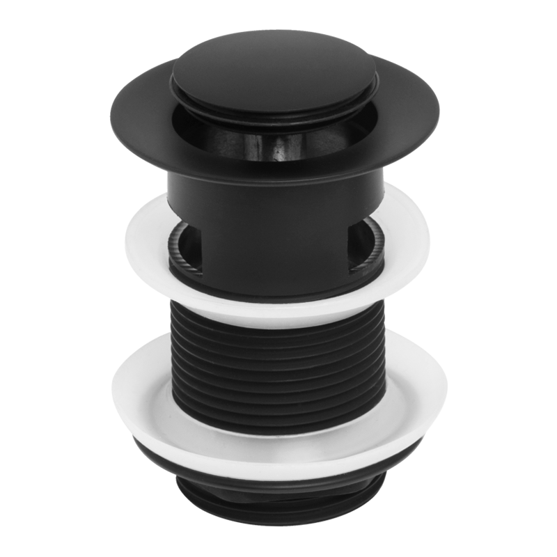 Johnson Suisse Venezia Pop-up Waste 32mm With Overflow Matte Black ...