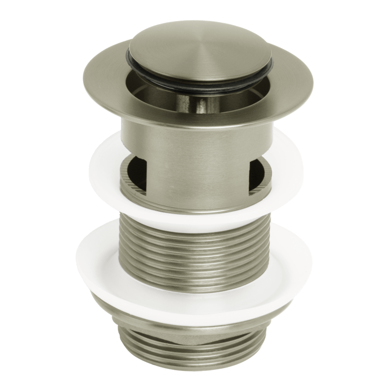 Johnson Suisse Venezia Pop-up Waste 32mm With Overflow Brushed Nickel ...