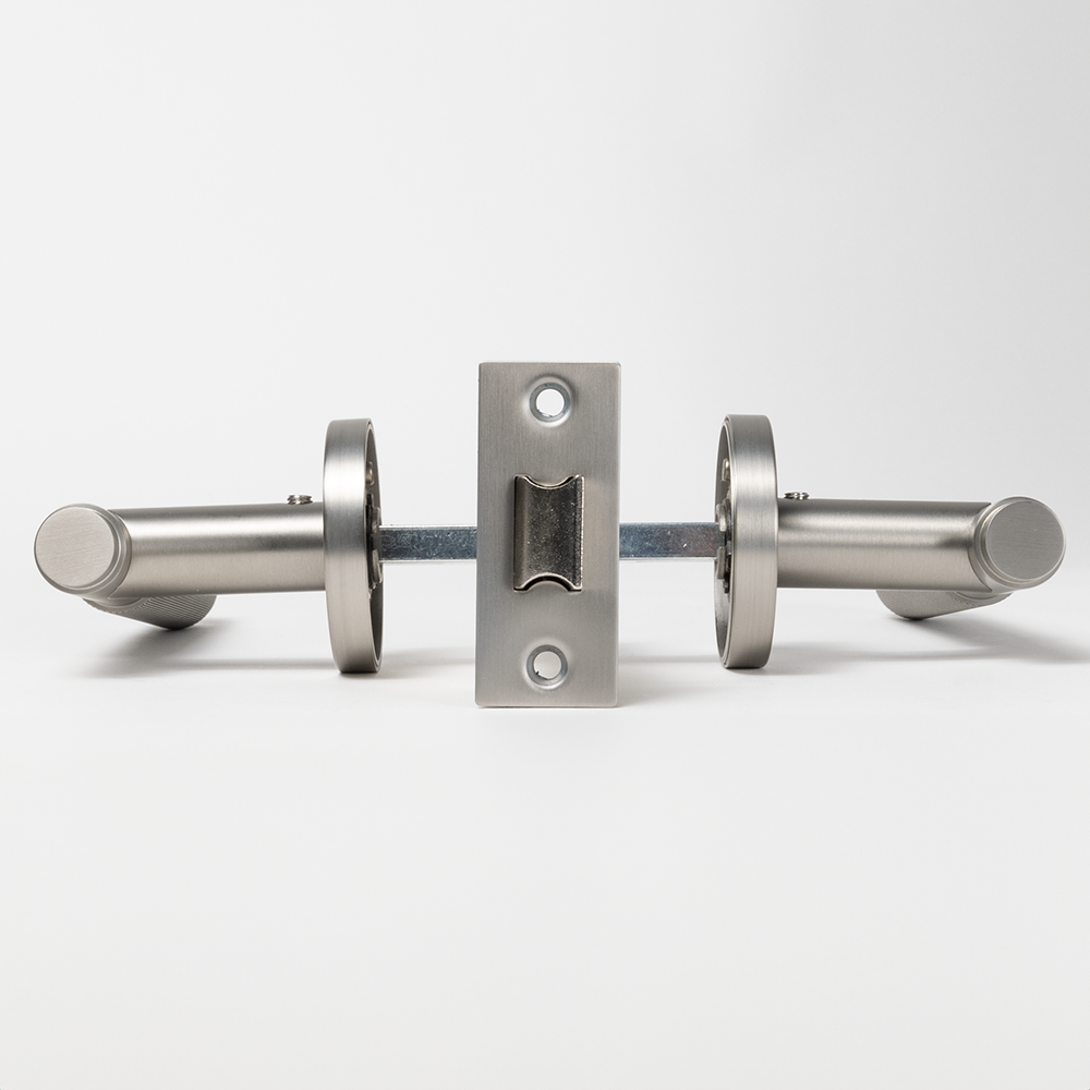 Ivan Door Handle Knurled Brushed Nickel – Buildmat