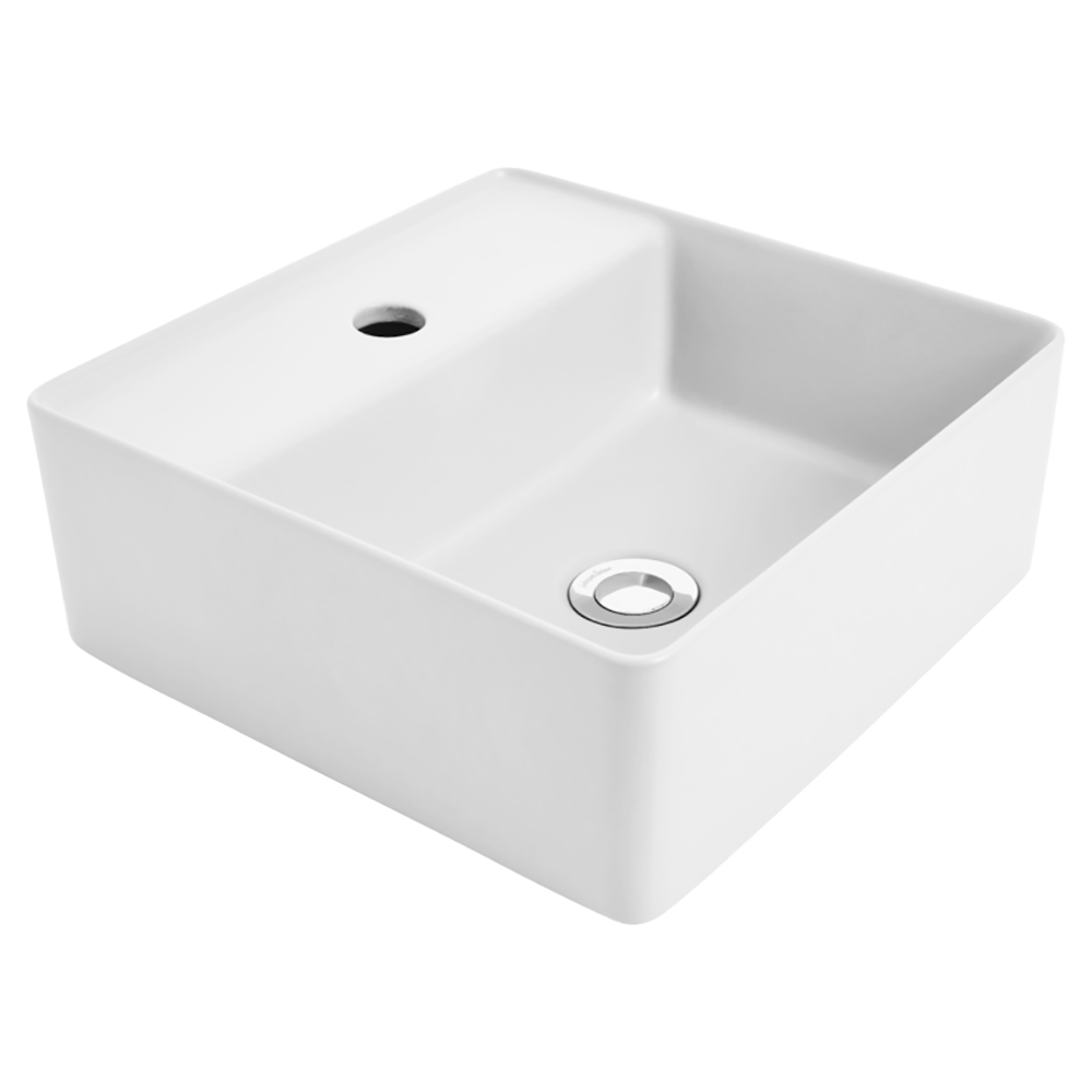 Johnson Suisse Venezia White Square Countertop Basin – Buildmat