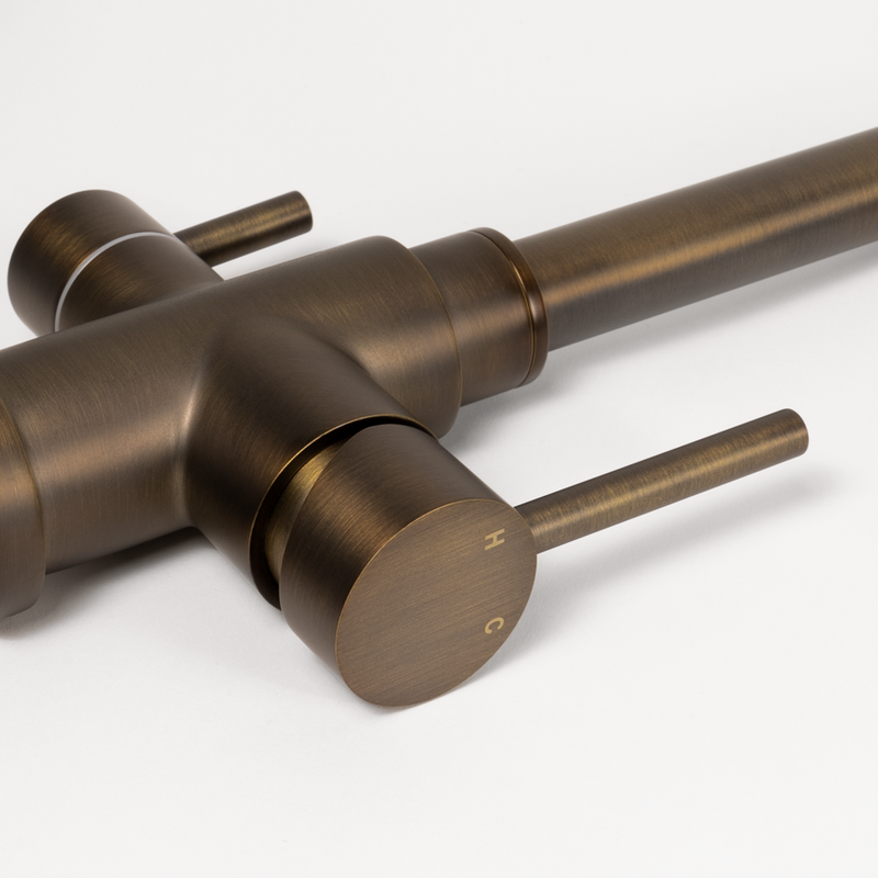 Alma Fleta Brushed Vintage Antique Brass 3 Way Filter Water Tap – Buildmat