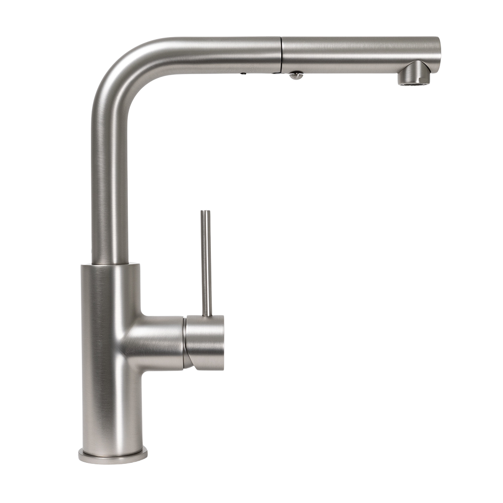 Alma Nisa Square Pull Out Mixer Brushed Nickel – Buildmat