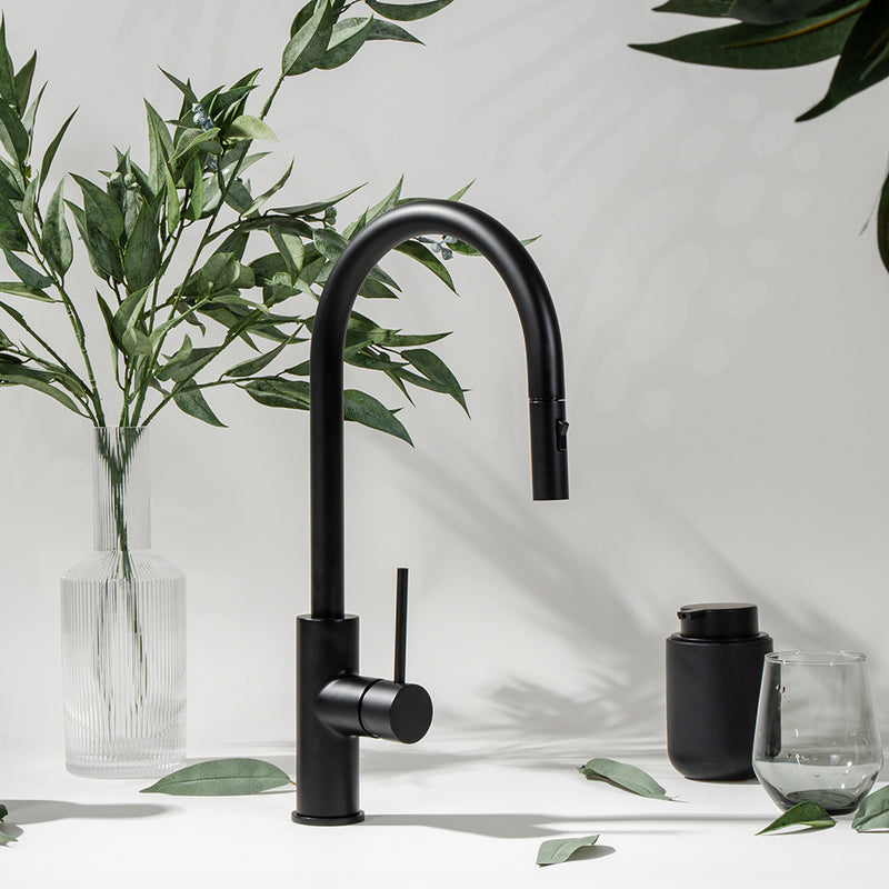 Mira Matte Black Pull Out Mixer – Buildmat