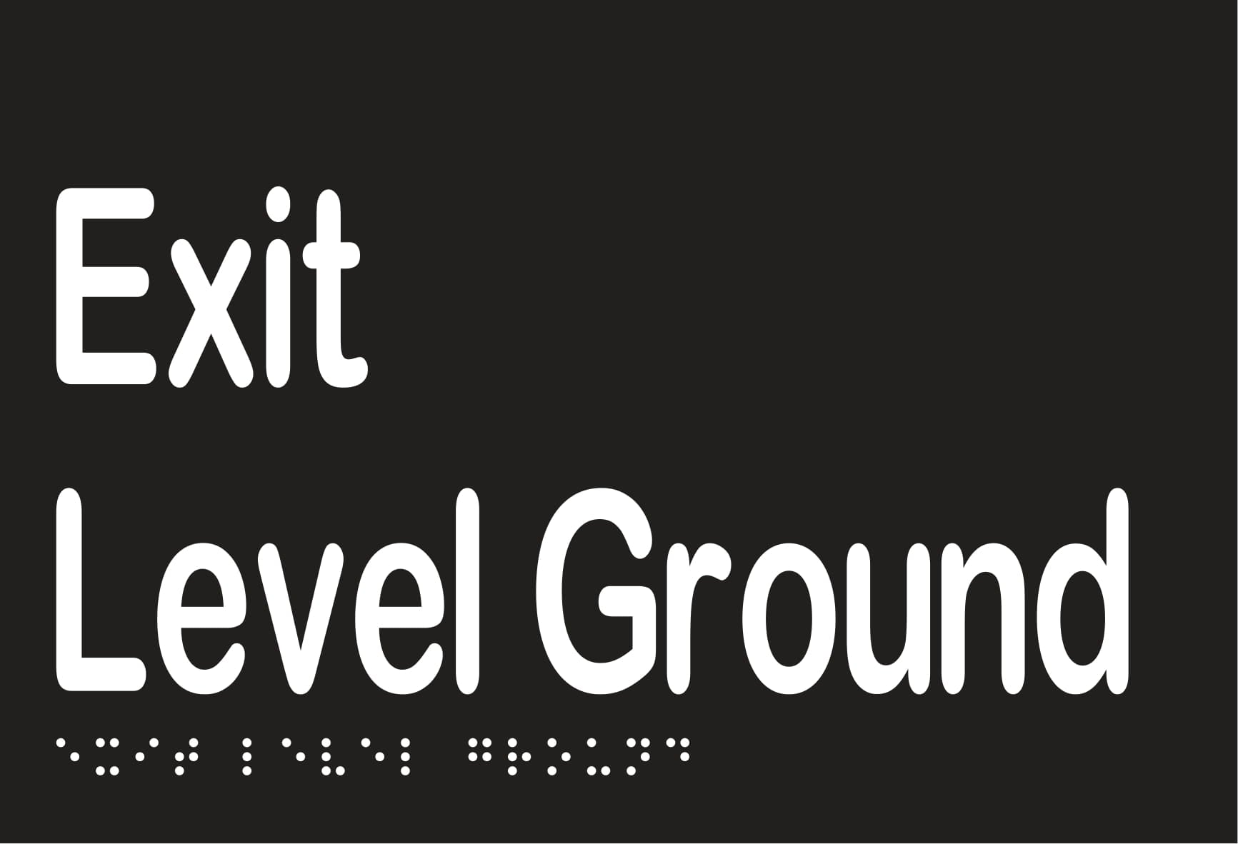 Metlam Exit Level Ground Braille In Designer Black – Buildmat