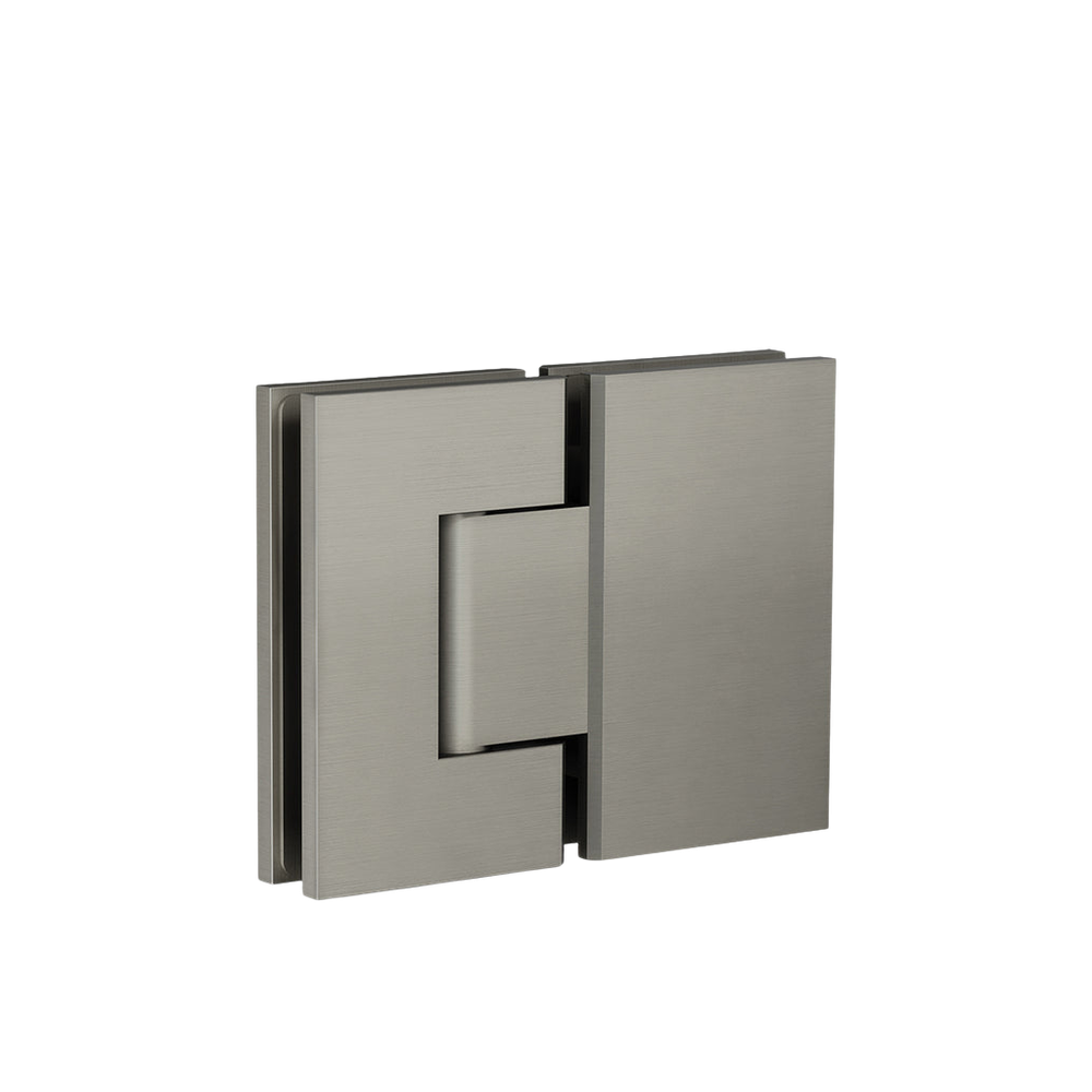 Meir Glass To Glass Shower Door Hinge Shadow Gunmetal – Buildmat