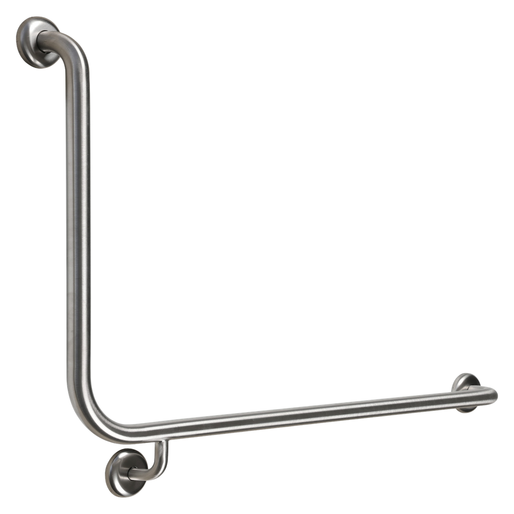 Metlam 90 Degree Flush Mount Side Wall Grab Rail Right Hand In Antimic ...