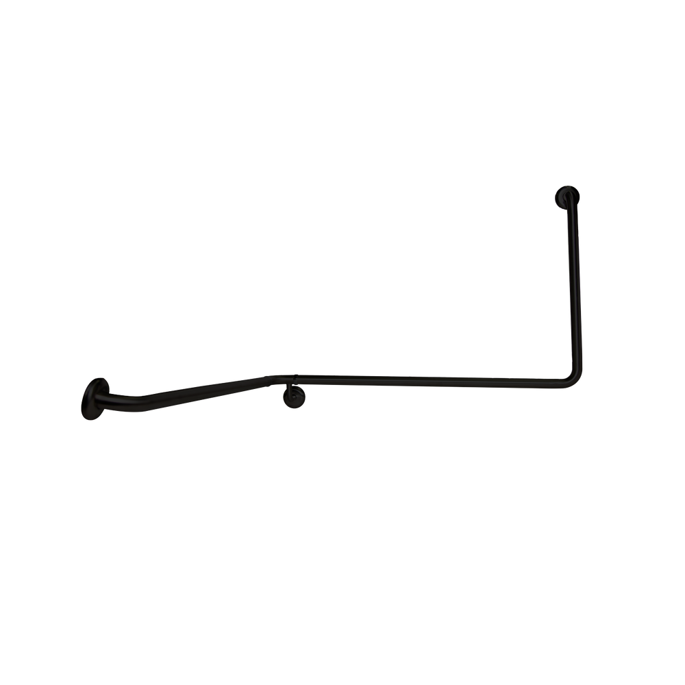 Metlam 90 Degree Flush Mount Wrap Around Grab Rail Modular Left Hand I ...