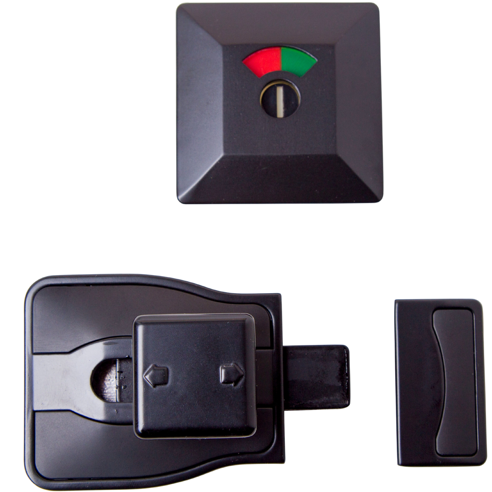 Metlam Moda Lock And Emergency Release Indicator Set In Designer Black ...