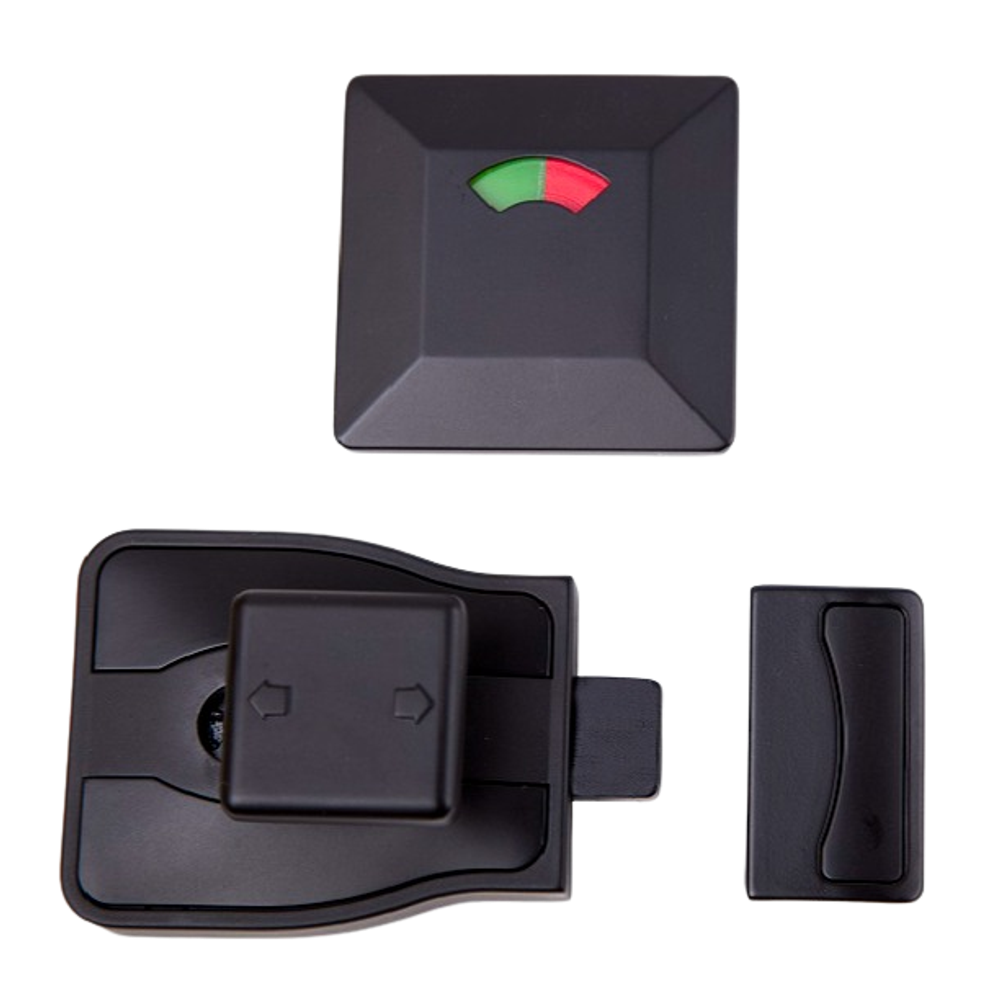 Metlam Moda Lock And Indicator Set In Designer Black – Buildmat