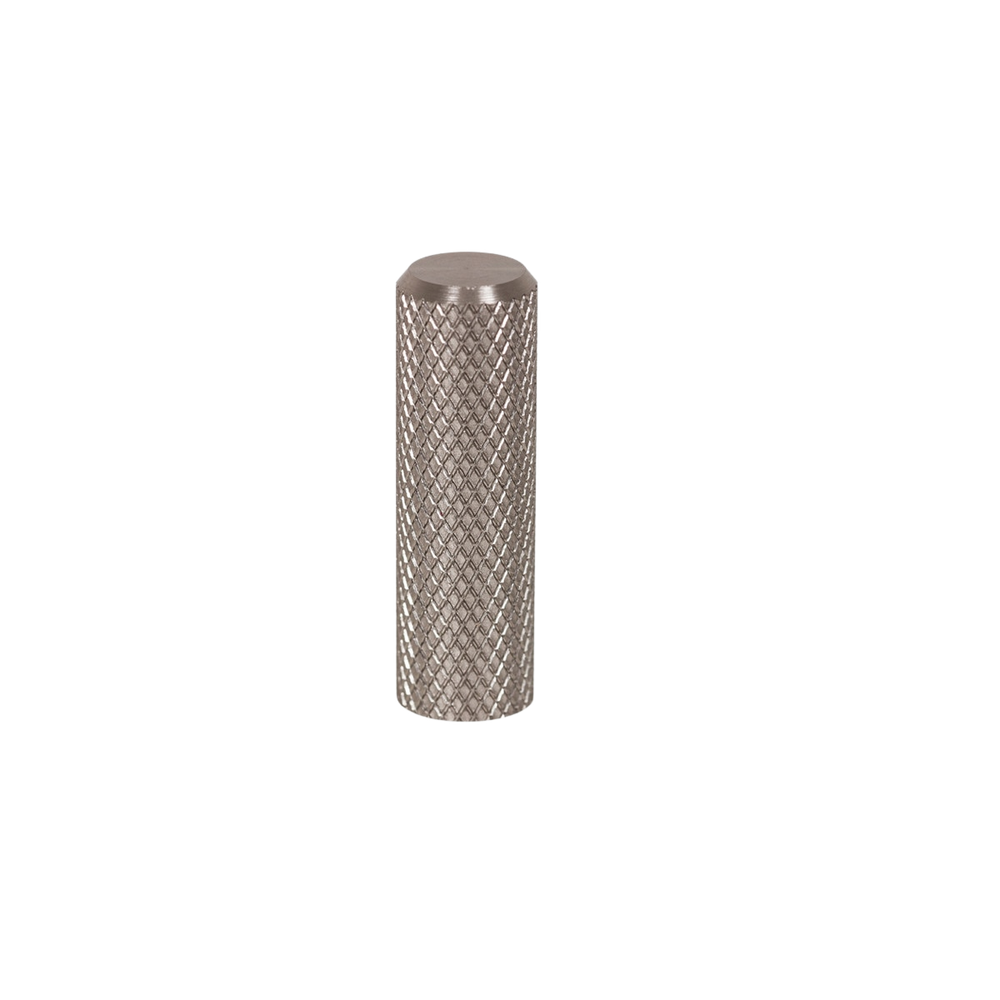 Momo Handles Momo Graf Knurled Cylinder Knob 10mm Dull Brushed Nickel ...