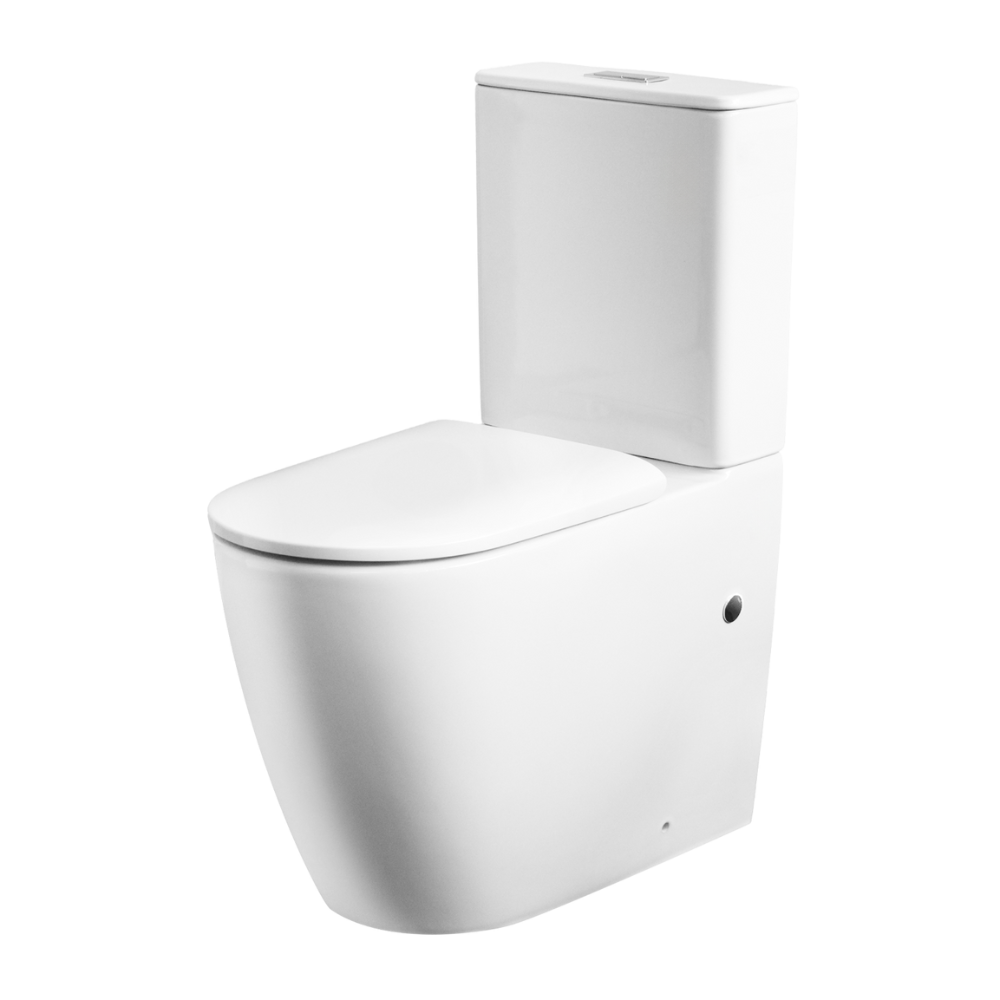 Oliveri Naples Comfort Height Back To Wall Toilet Suite White – Buildmat