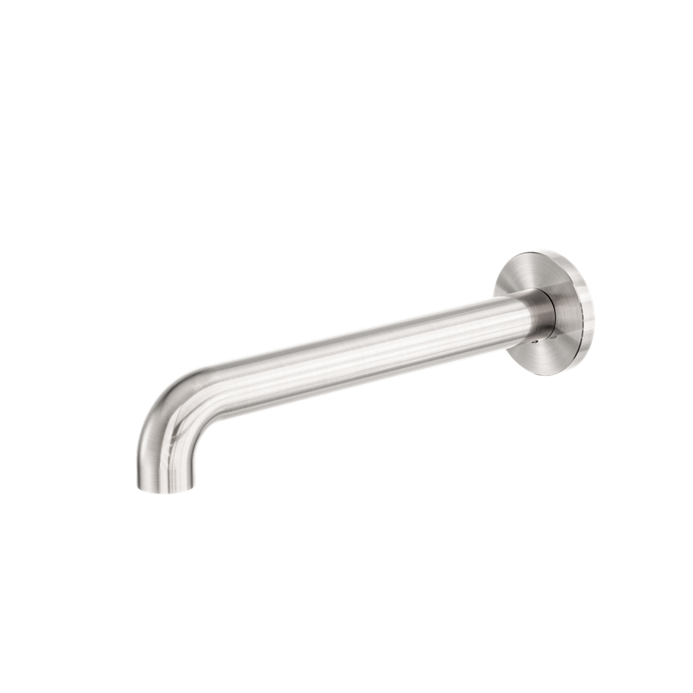 Nero Zen Round Basin/Bath Spout Only 230mm Brushed Nickel – Buildmat
