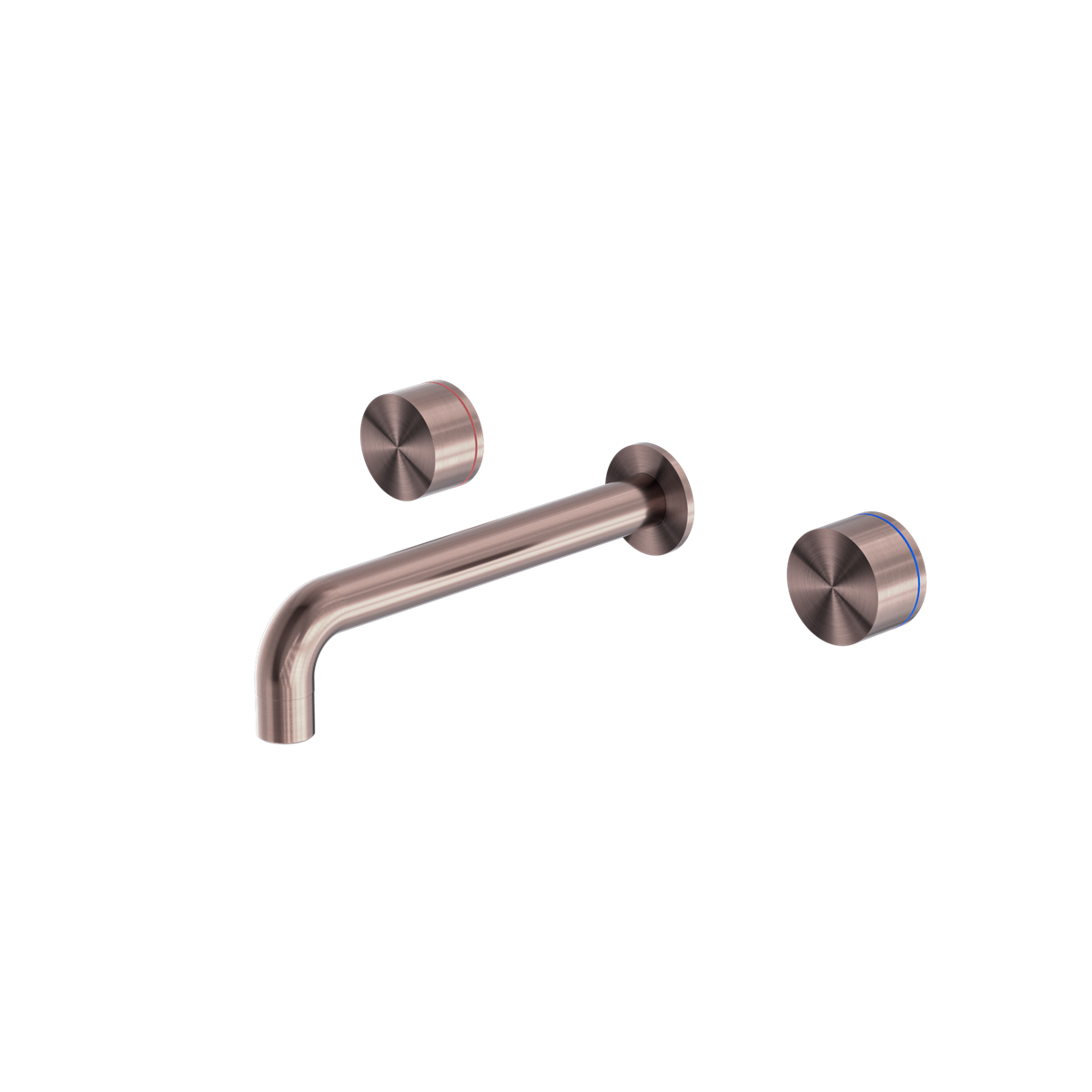 Nero Kara Wall Basin Set 180mm Brushed Bronze – Buildmat