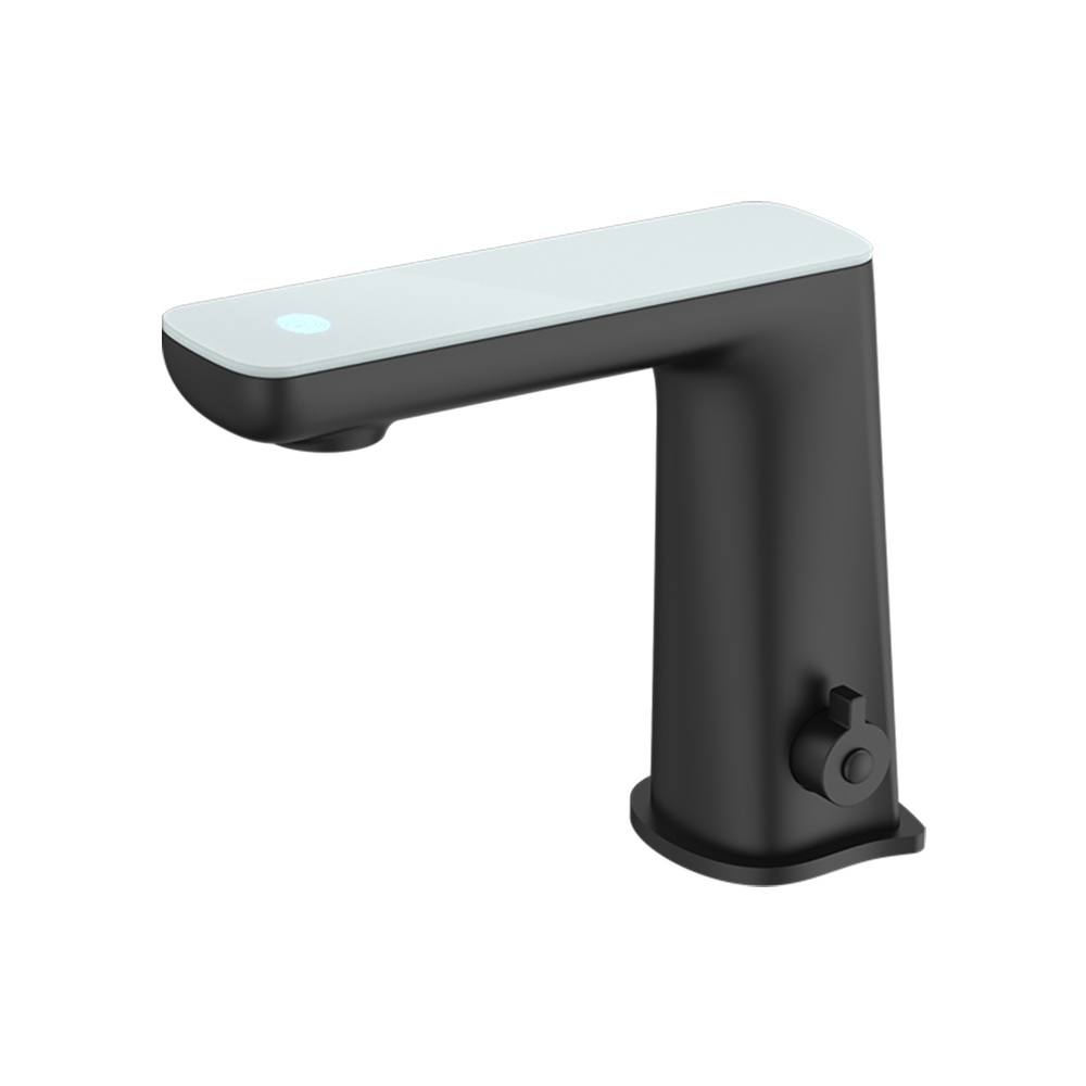 Nero Claudia Sensor Mixer with White Top Display Matte Black – Buildmat