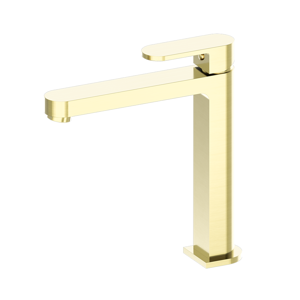 Nero Ecco Tall Basin Mixer Brushed Gold – Buildmat