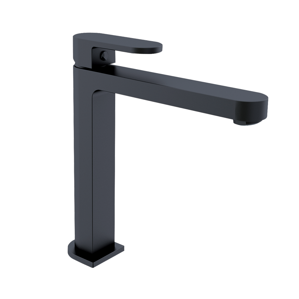 Nero Ecco Tall Basin Mixer Matte Black – Buildmat