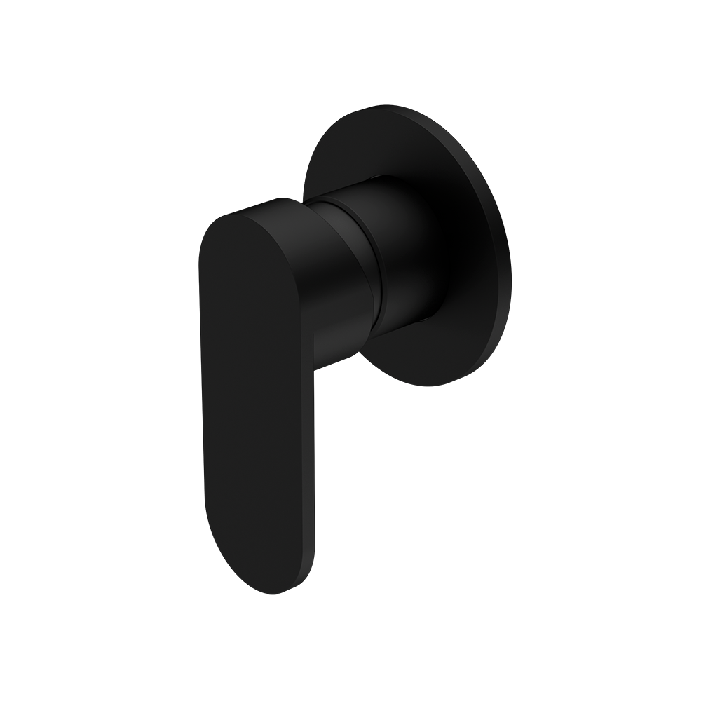 Nero Ecco Shower Mixer Round Back Plate Matte Black – Buildmat